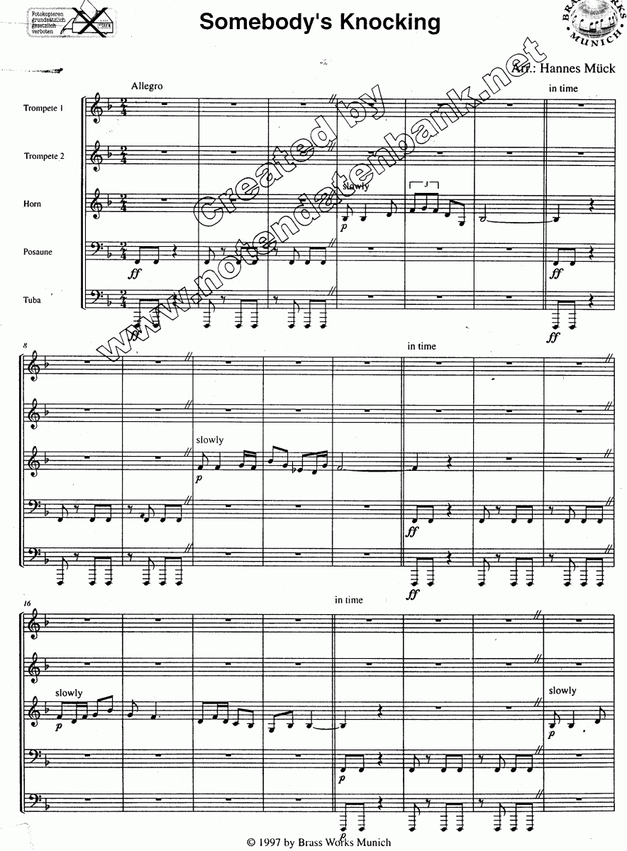 MusicaInfo.net/Detail/Somebody's Knocking (4023485)