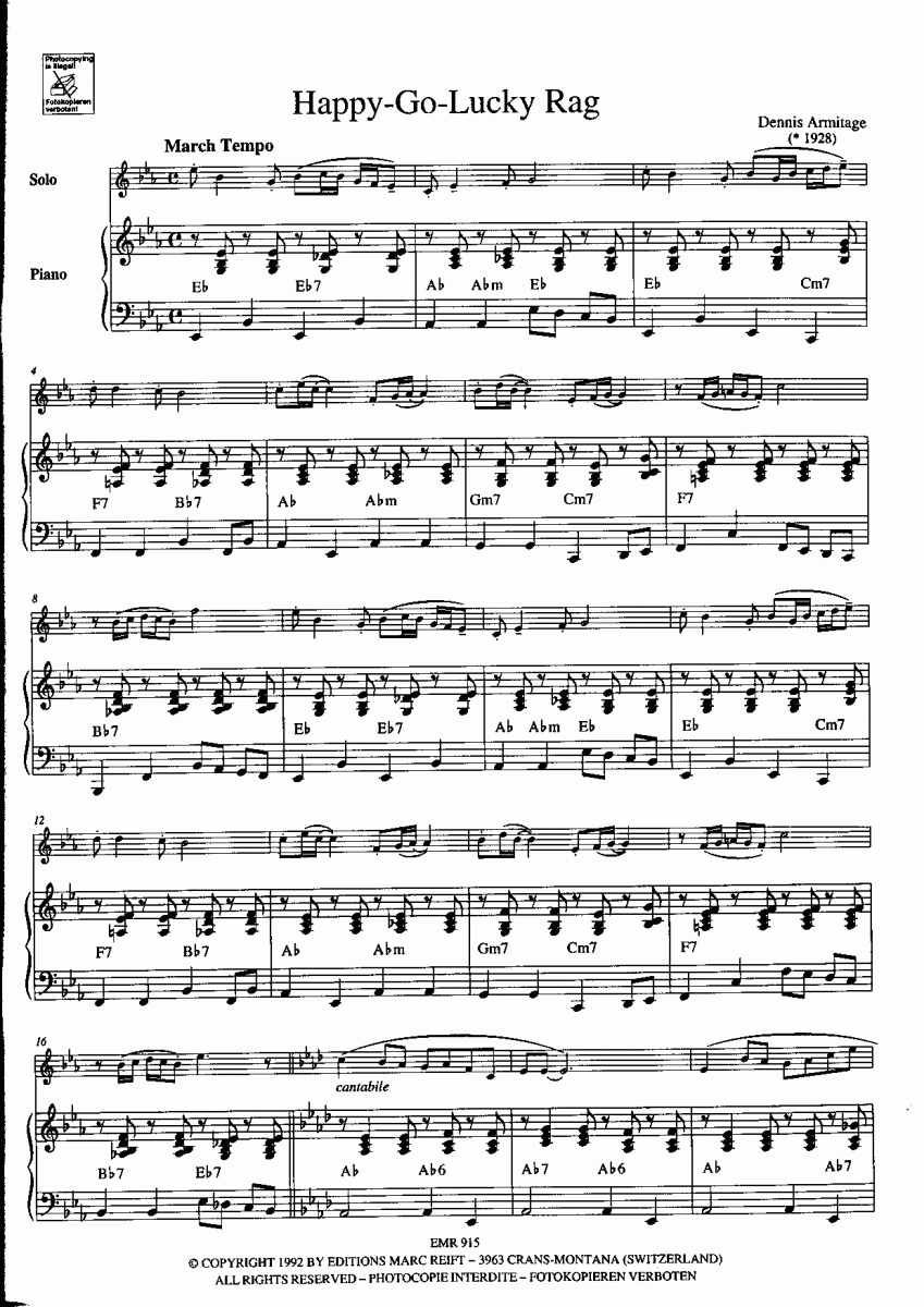 MusicaInfo.net/Detail/RAGTIME FÜR TROMPETE+PIANO (8036760)