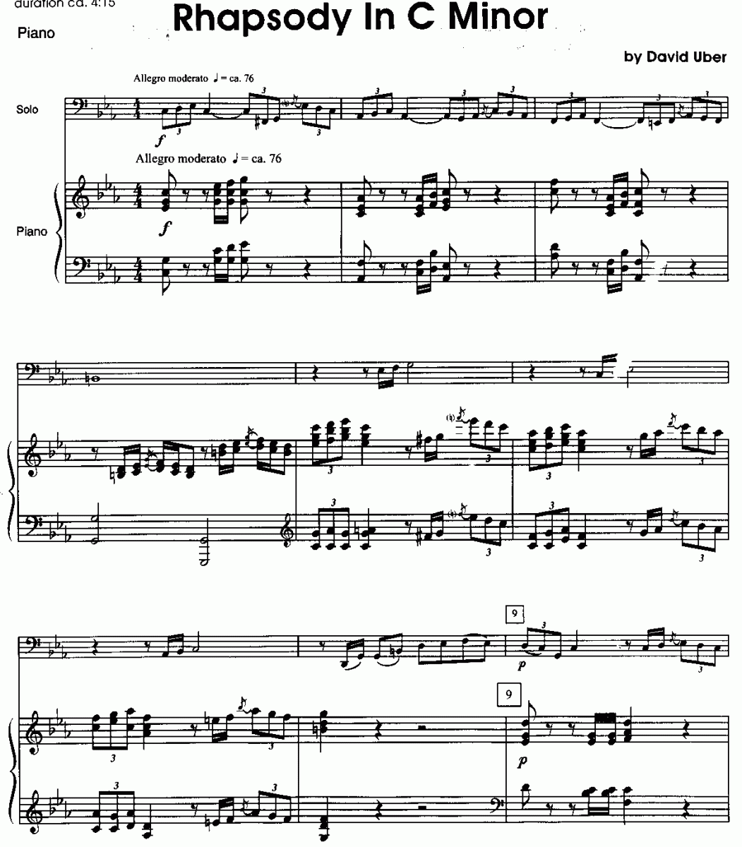 MusicaInfo.net/Detail/Rhapsody in C Minor (8900001)