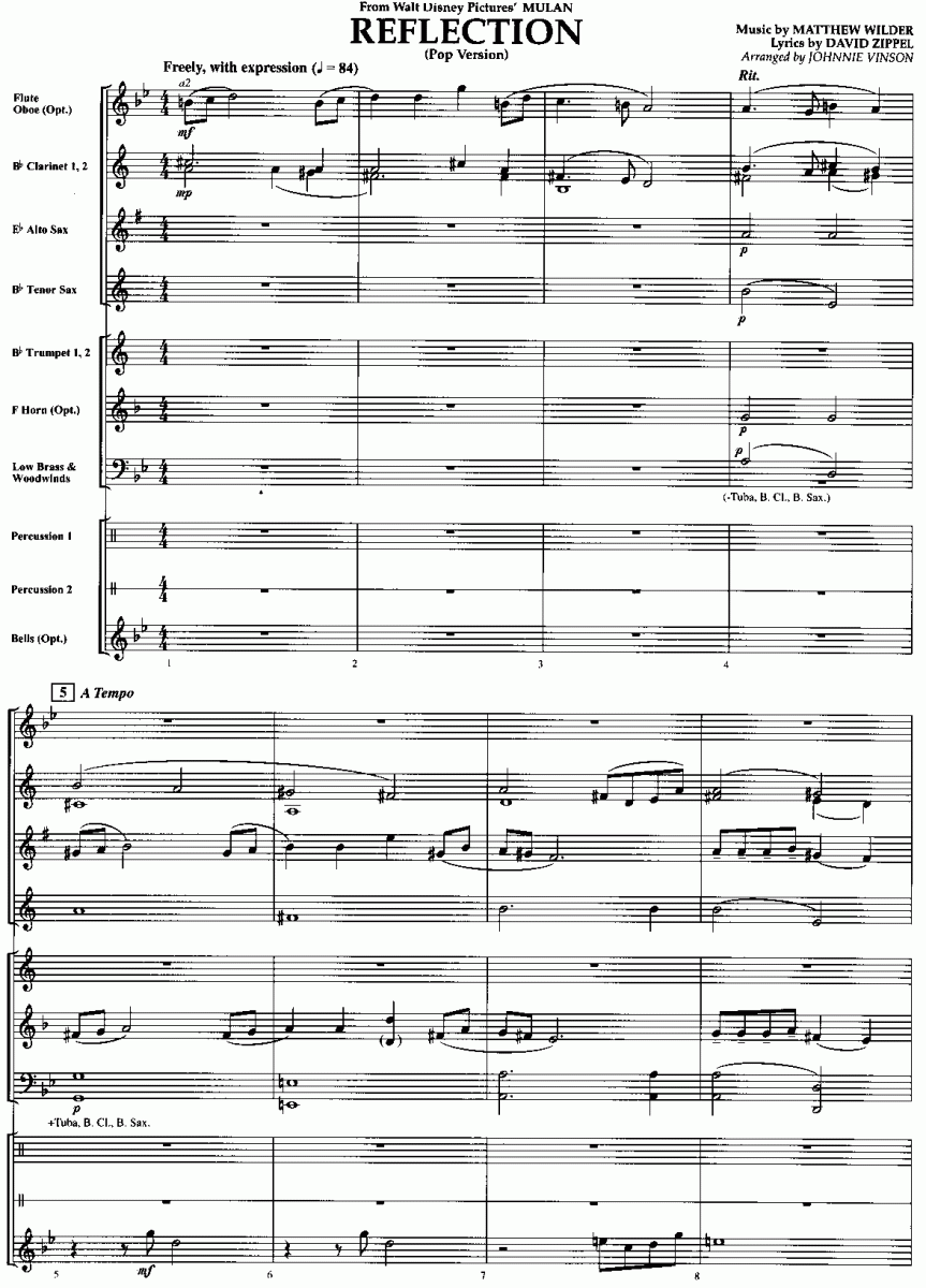 MusicaInfo.net/Detail/Reflection (from 'Mulan') (9584029)